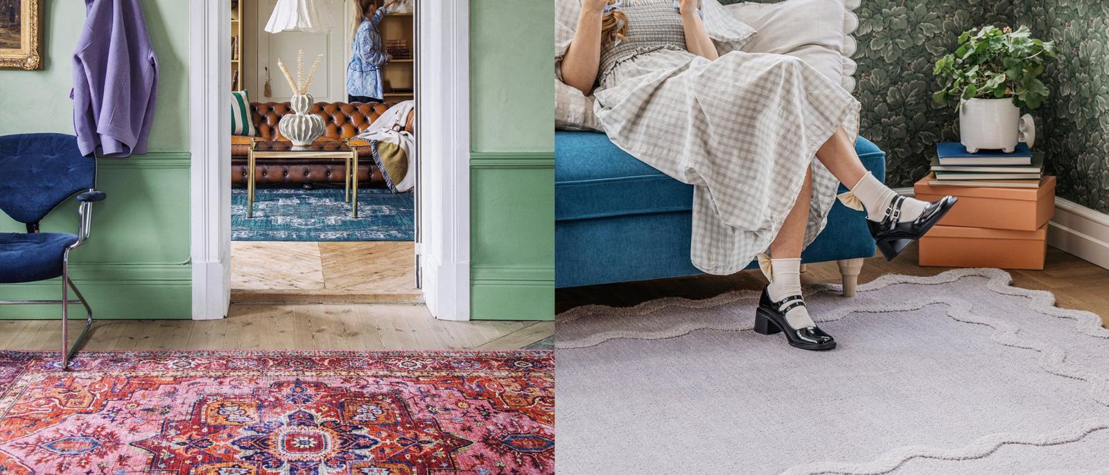 Quelle couleur de tapis va avec les murs verts - Rugvista