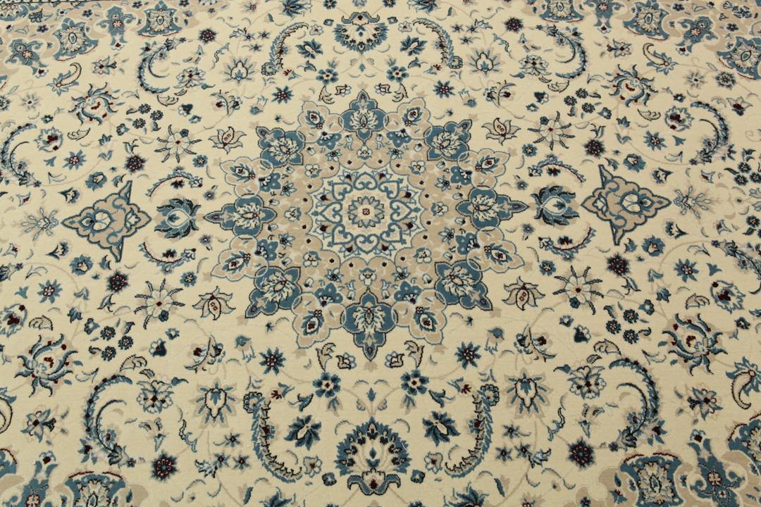 Rugvista core - Nain Emilia - Cream White / Light Blue 200 x 300 cm Rug ...