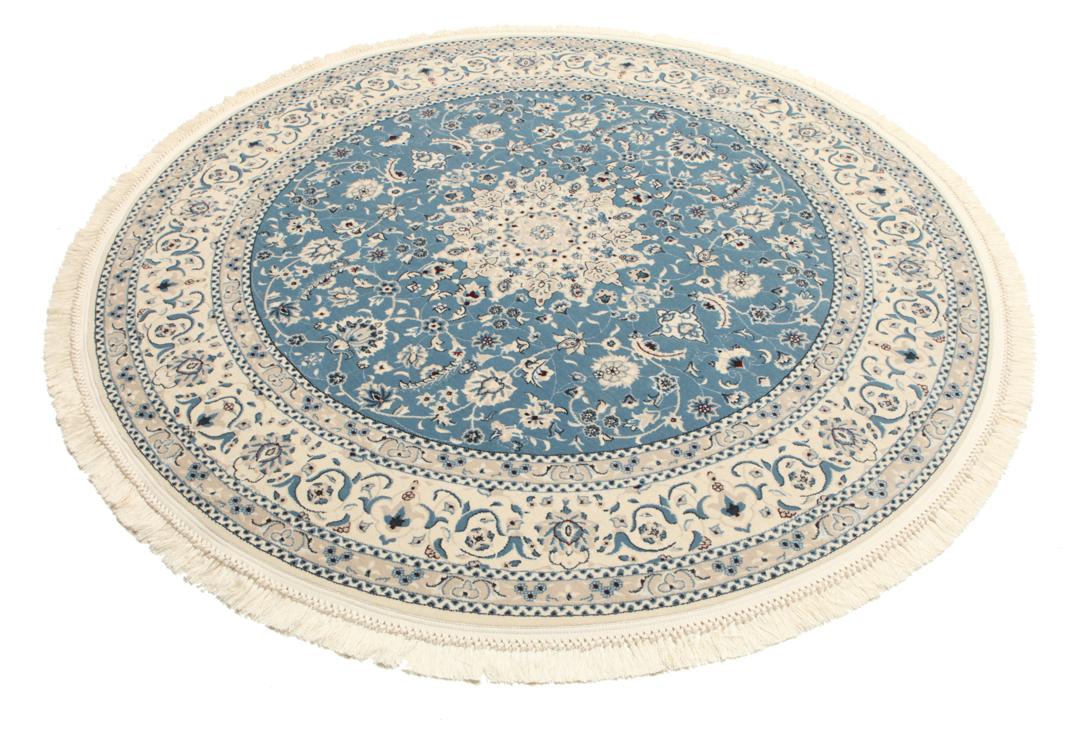 Rugvista core - Nain Emilia - Light Blue, Round Ø 200 cm Rug - Rugvista