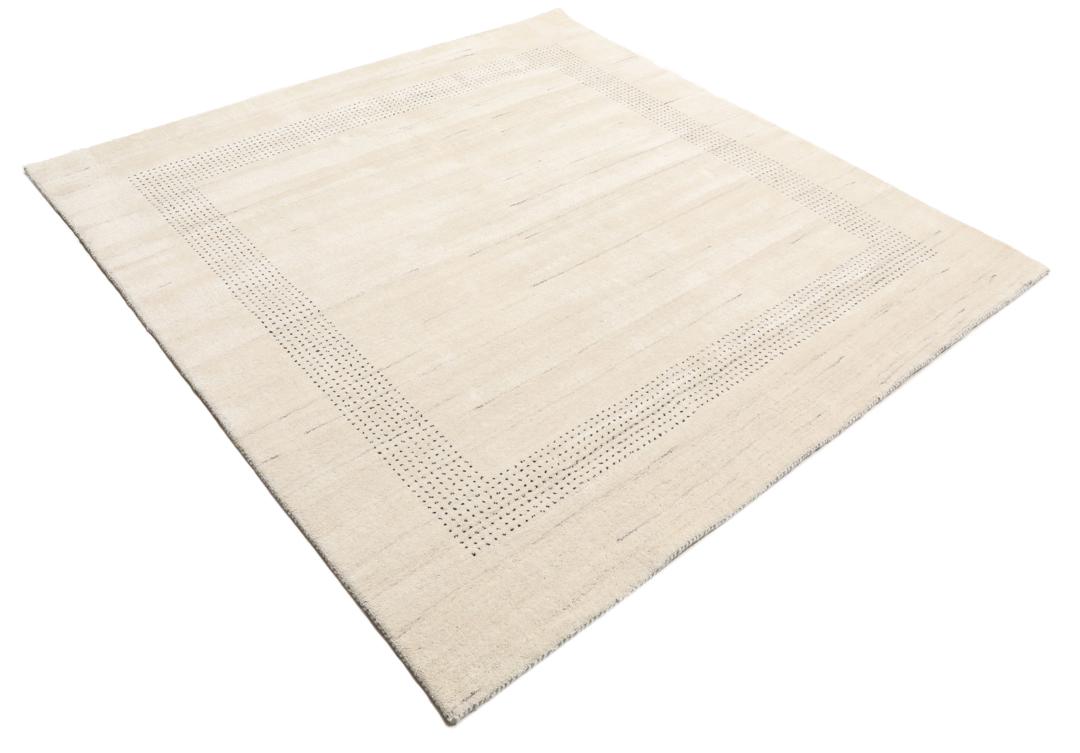 Rugvista core - Handloom Gabba - ナチュラルホワイト 200 x 200 cm ウール 絨毯 - Rugvista