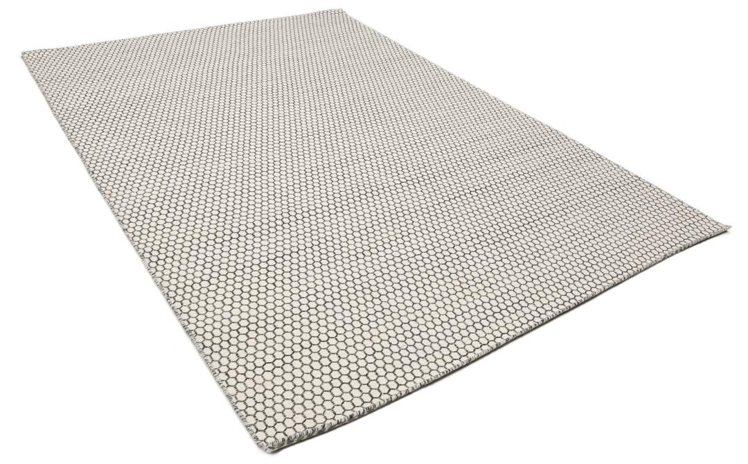 Rugvista core - Kelim Honey Comb - Cream White / Black 210 x 290 cm ...