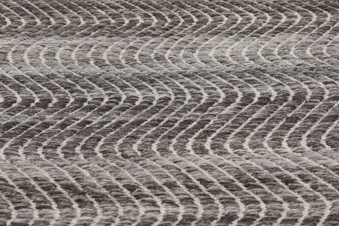 Chinara - Black / White 200 x 300 cm Wool Rug - Rugvista