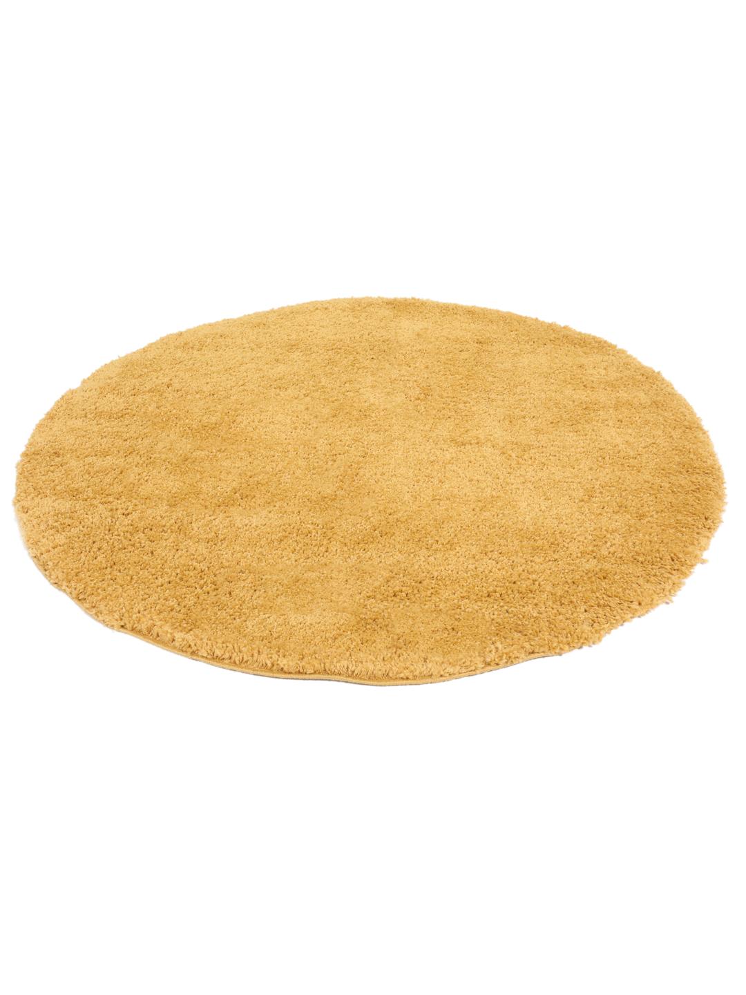 Rugvista essential - Comfy - Yellow, Round Ø 150 cm Rug - Rugvista