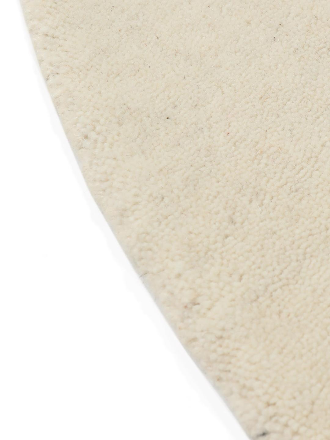 Rugvista premium - Handloom - Ivory White, Round Ø 200 cm Wool Rug ...