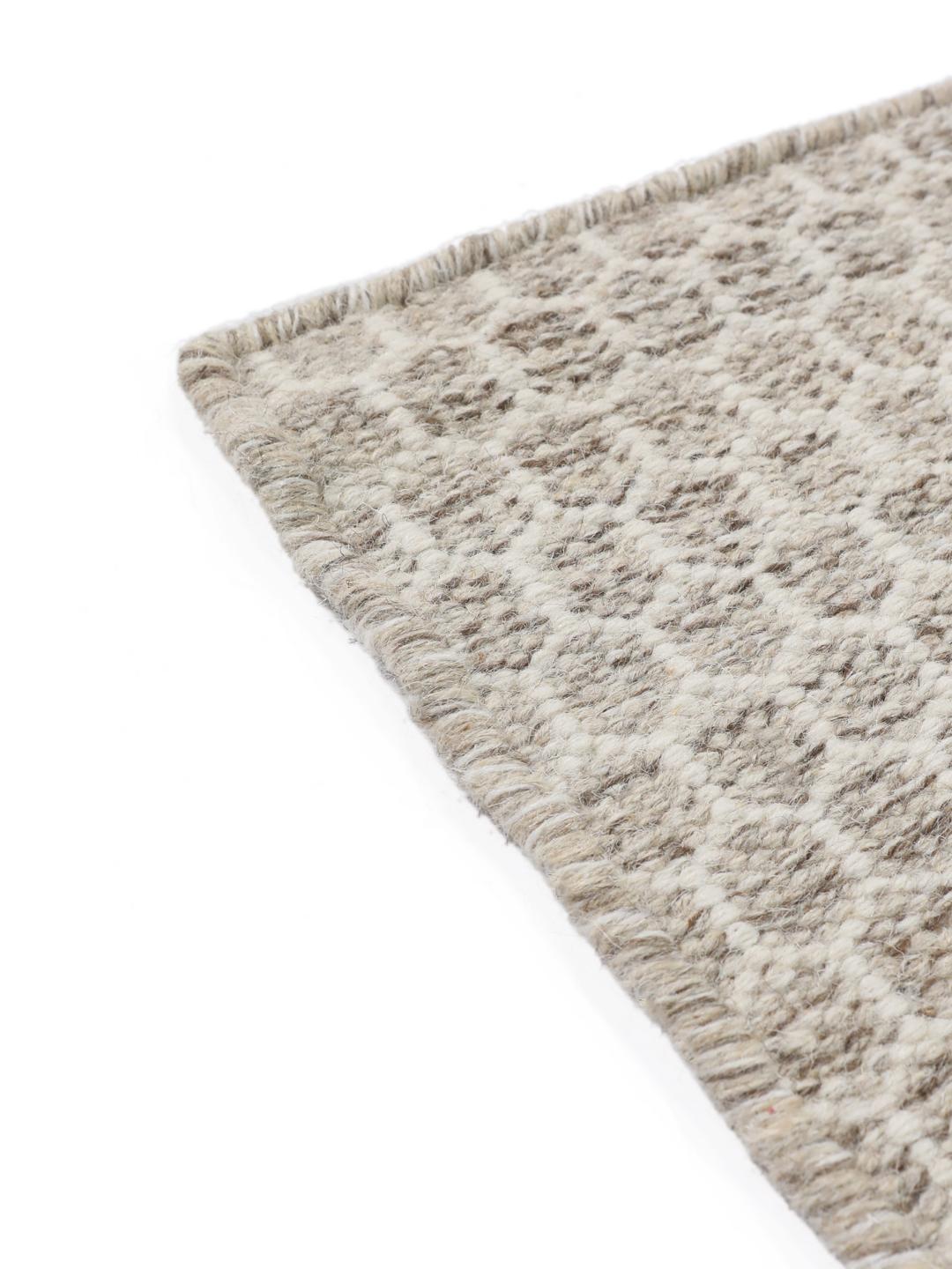 Rugvista core - Kelim Honey Comb - Beige, Runner 80 x 340 cm Wool Rug ...