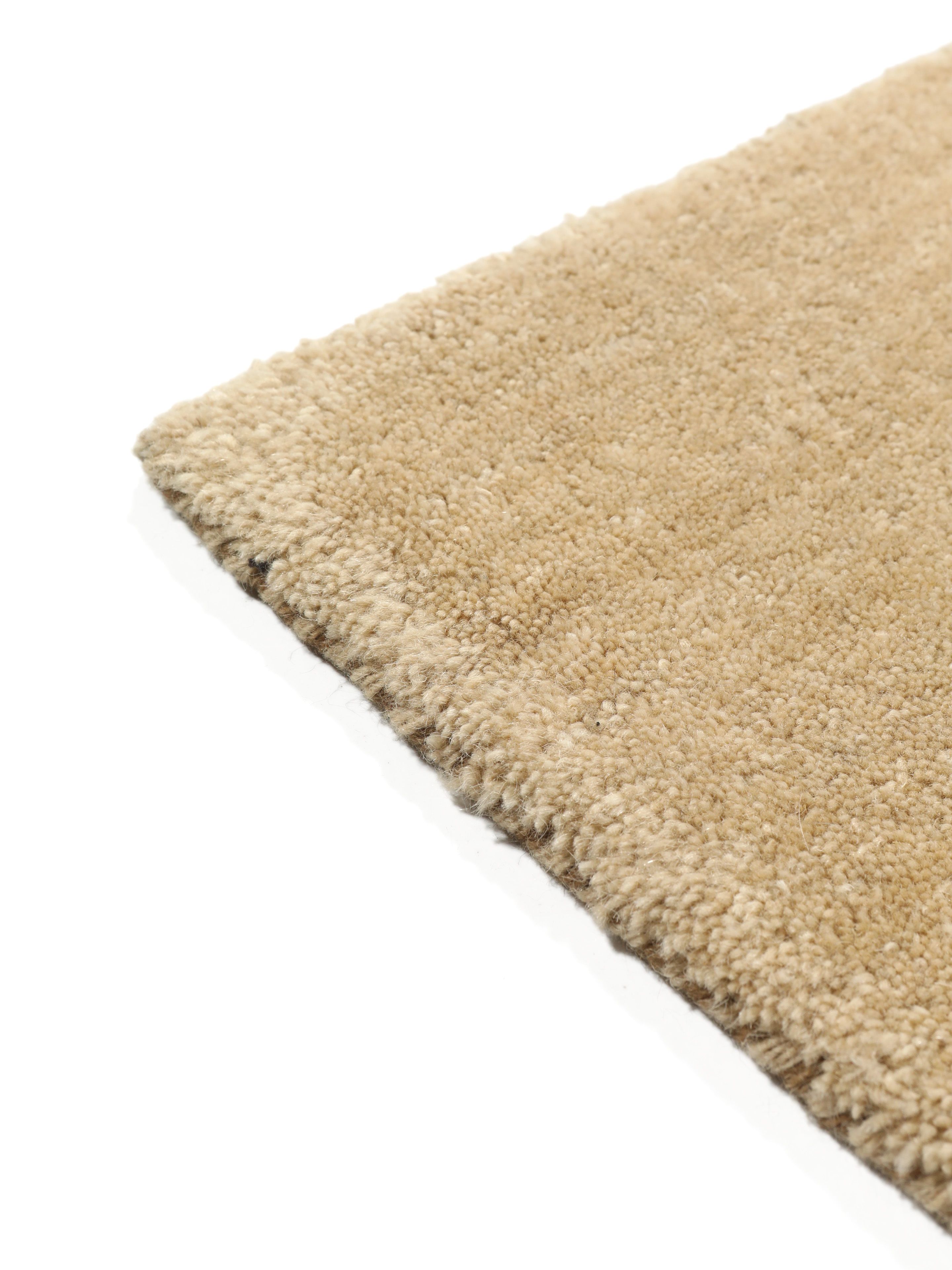 Gabbeh loom Two Lines - Beige 160 x 230 cm Wool Rug - Rugvista