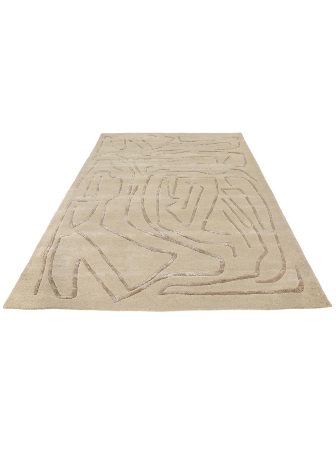 Rugvista premium - Traces - Crem-bej / Bej 160 x 230 cm Covor Lână ...