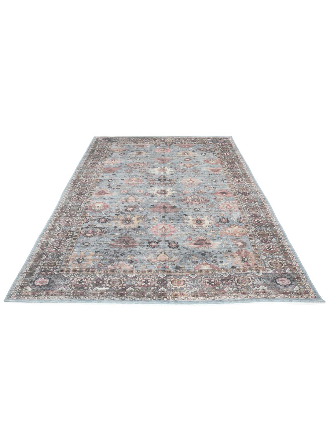Rugvista essential - Shabibi Oriental - Light Blue 120 x 180 cm Cotton ...