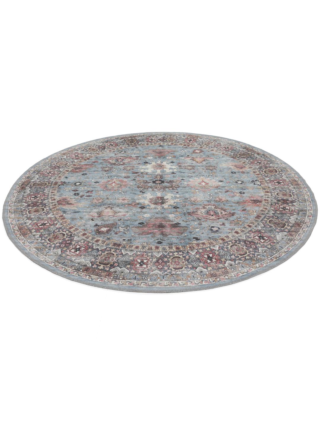 Rugvista essential - Shabibi Oriental - Light Blue, Round Ø 160 cm ...
