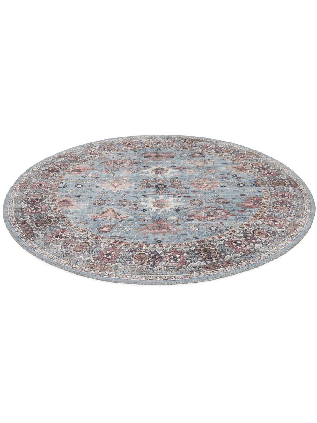 Rugvista essential - Shabibi Oriental - Light Blue, Round Ø 160 cm ...