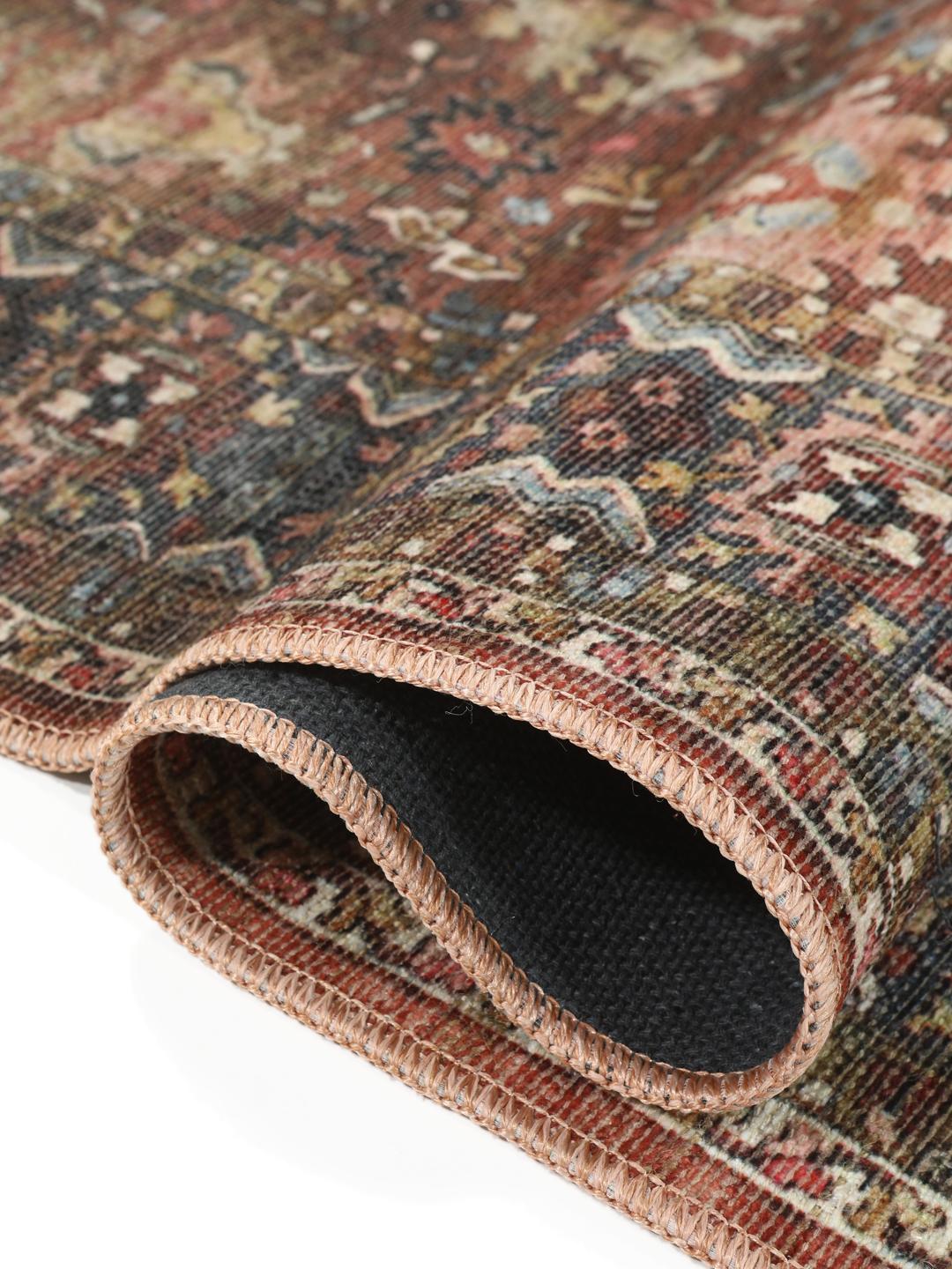 Rugvista essential - Shabibi Oriental - Rustrød, Avlang 80 x 250 cm ...