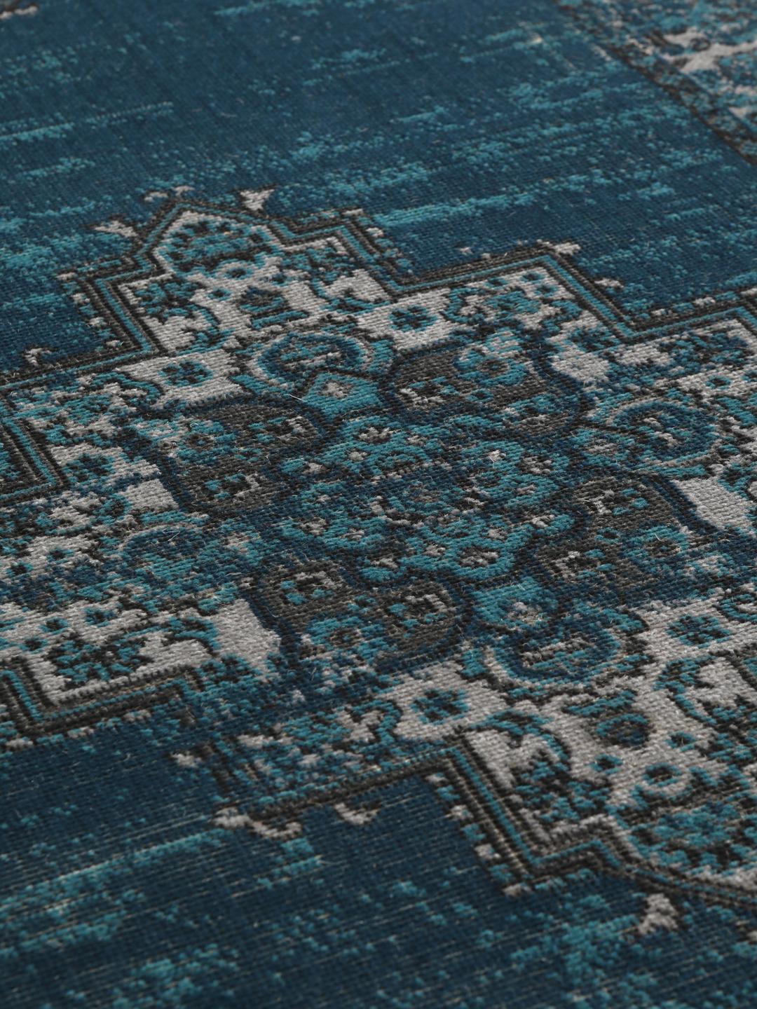 Rugvista essential - Vintage Vega - Dark Blue / Turquoise 200 x 300 cm ...