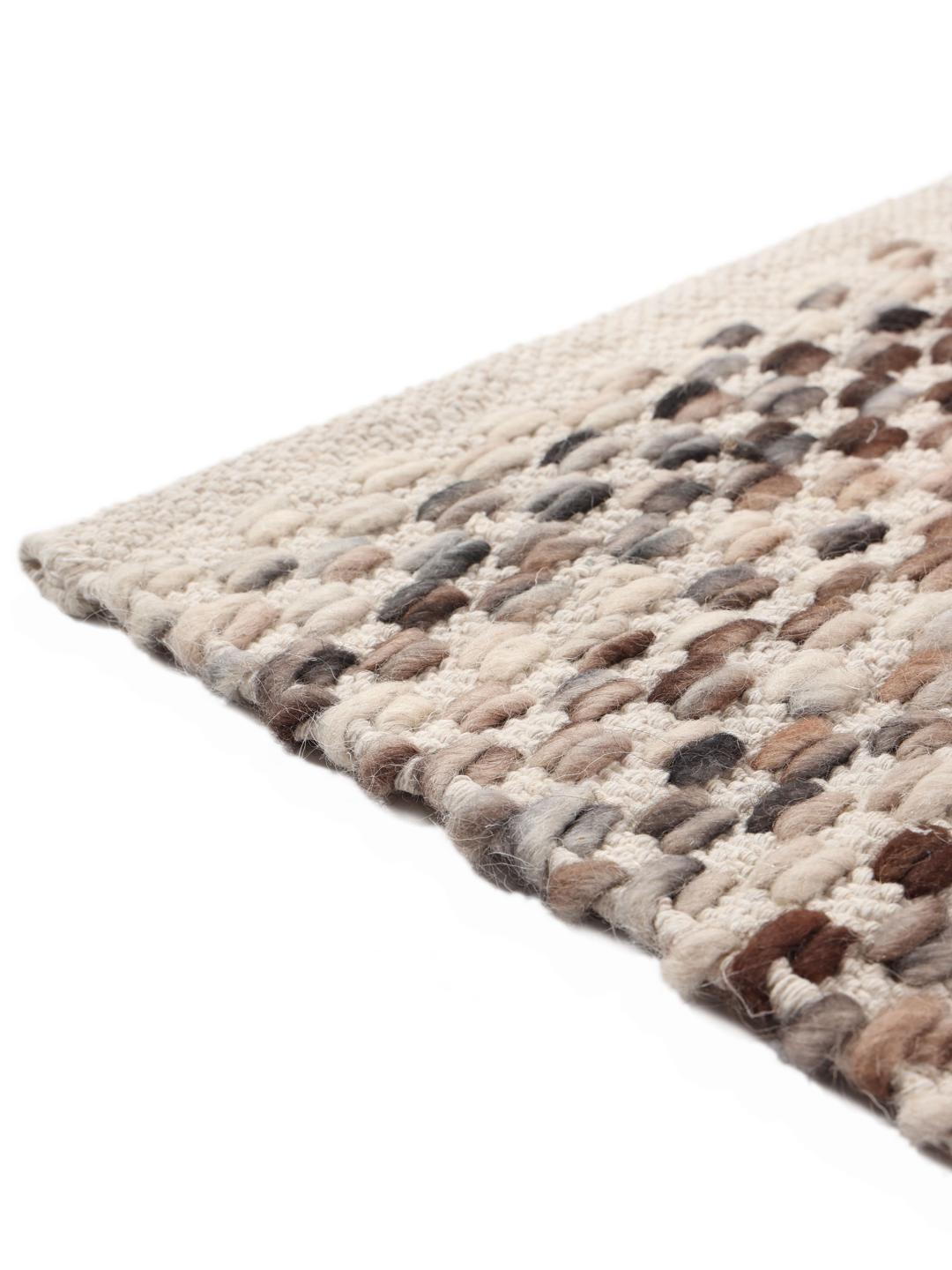 Rugvista core - Pebbles - Brown / Multicolor 140 x 200 cm Wool Rug ...