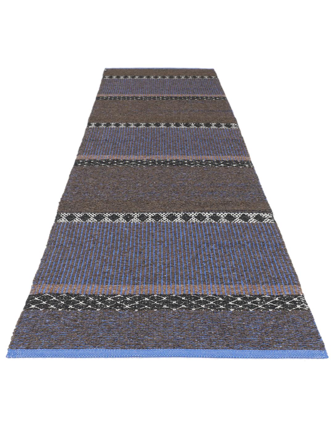 Rugvista core - Matilda - Sininen / Ruskea, Pitkä 70 x 300 cm Matot ...