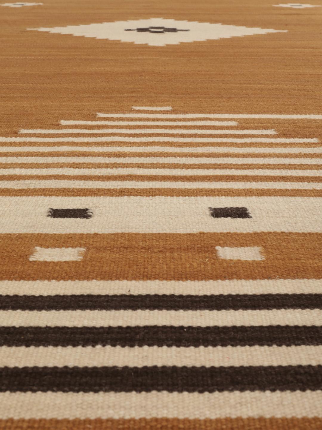 Rugvista core - Tribal - Senfgelb 200 x 300 cm Wollteppich - Rugvista