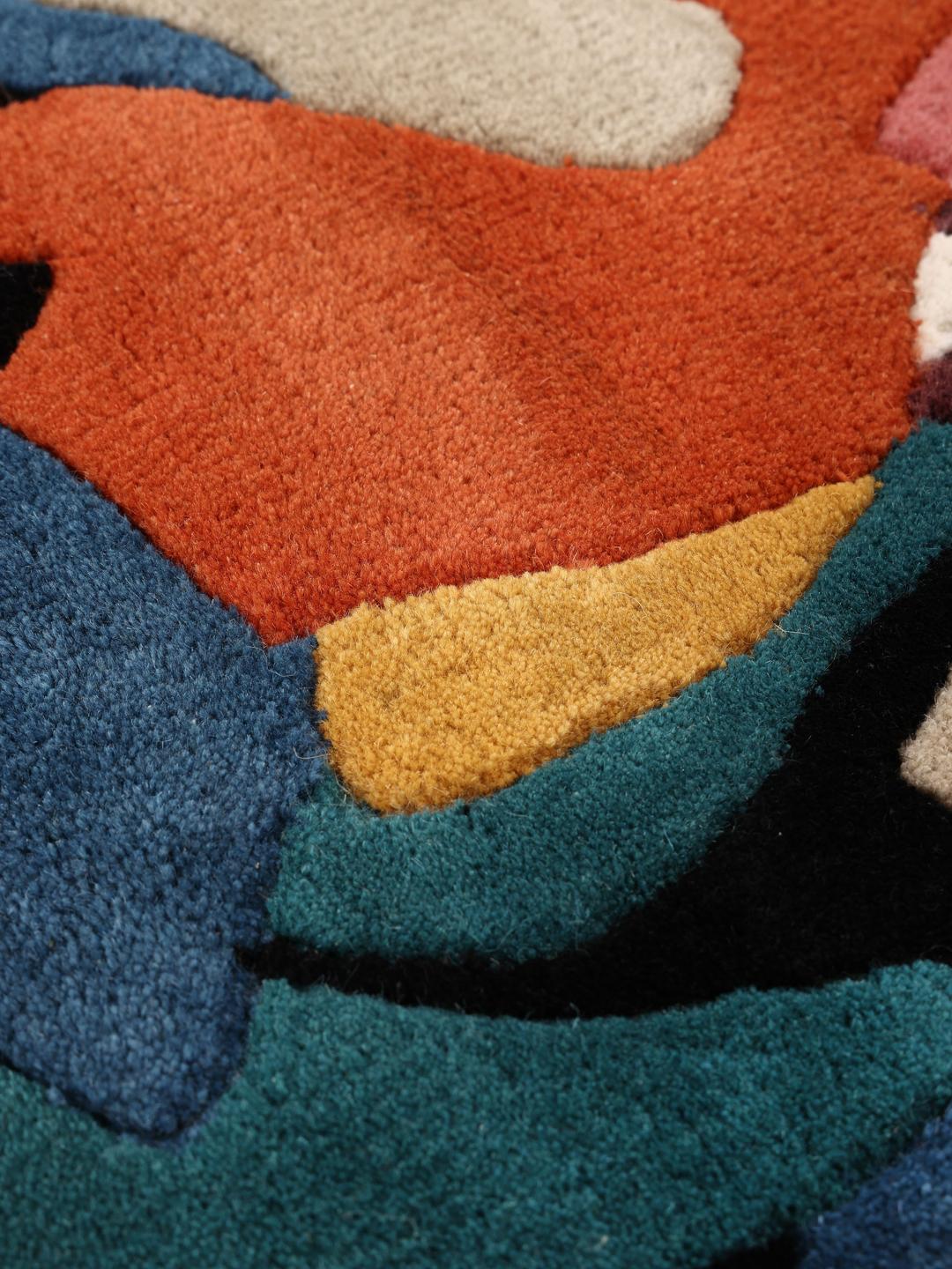 Rugvista premium - North Sea Microplastics - Black / Multicolor 160 x ...