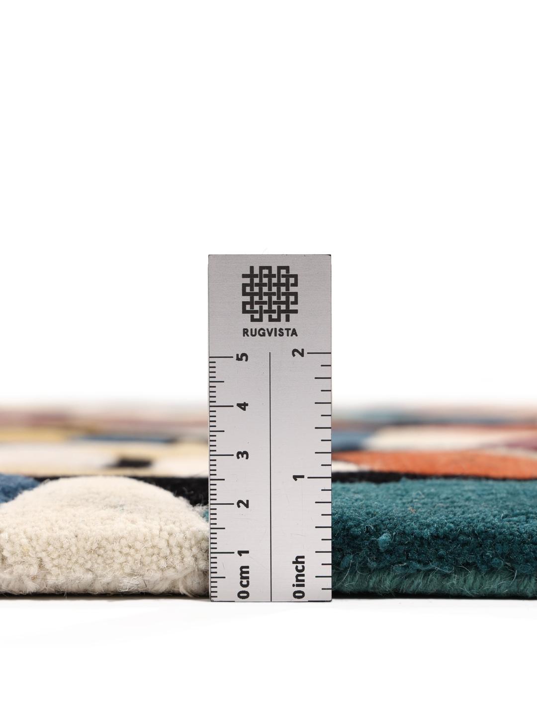 Rugvista premium - North Sea Microplastics - Black / Multicolor 160 x ...