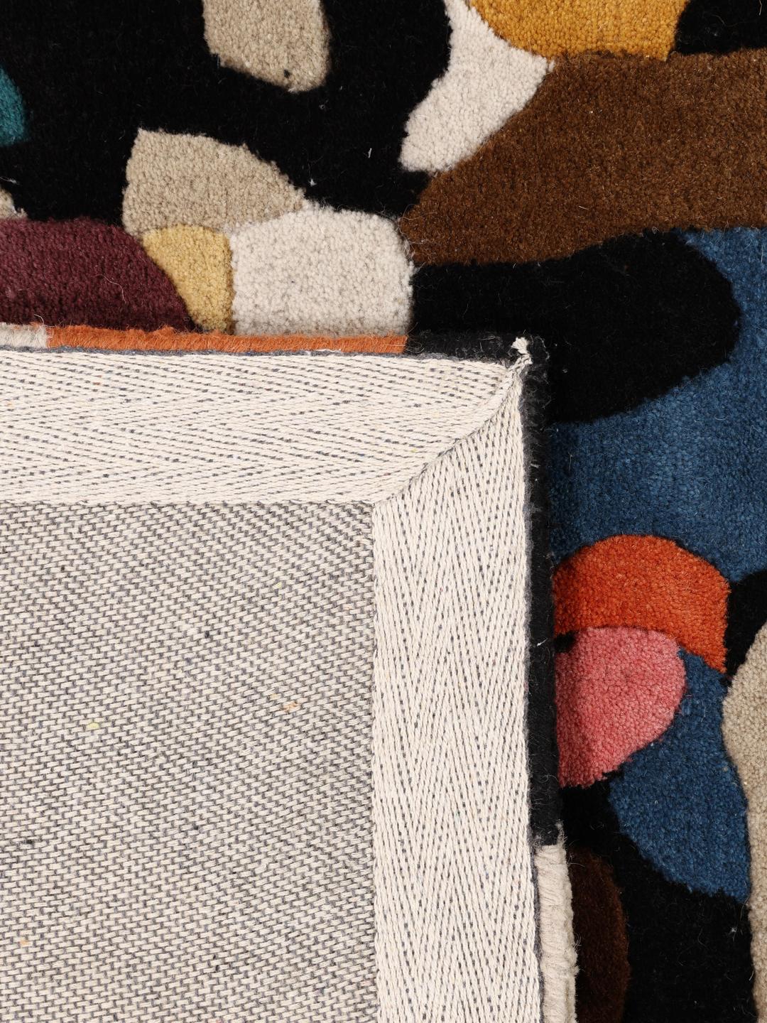 Rugvista premium - North Sea Microplastics - Black / Multicolor 160 x ...