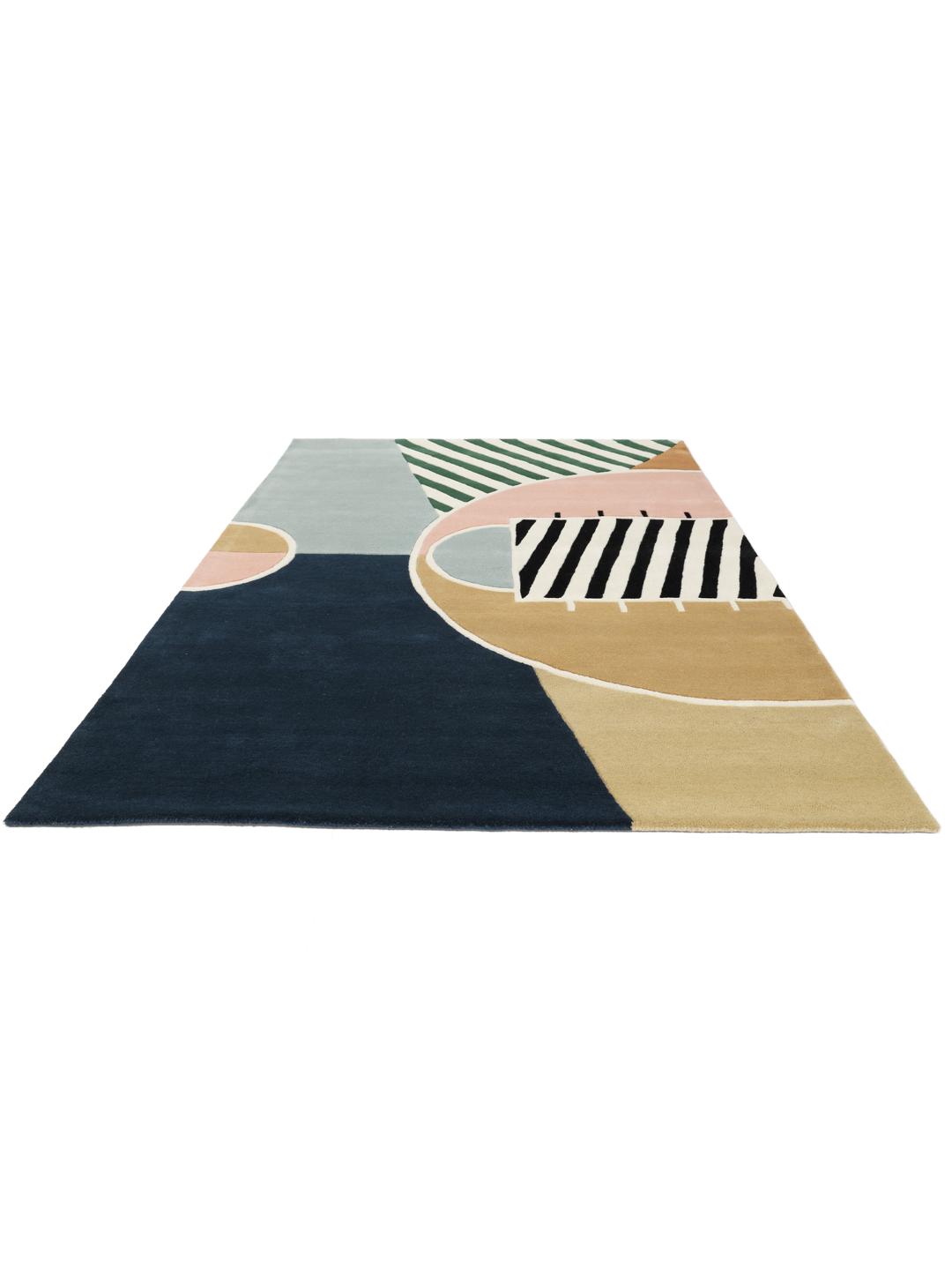 Rugvista premium - Basketball Court - Multicolor 160 x 230 cm Wool Rug ...