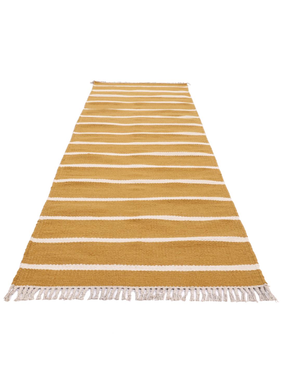 Rugvista core - Dorri Stripe - Senfgelb / Gelb, Läufer 80 x 300 cm ...