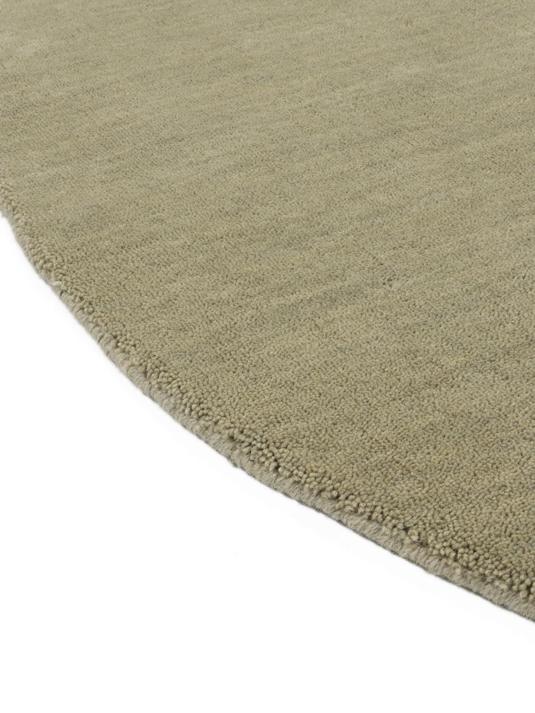 Rugvista premium - Handloom - Light Green / Grey, Round Ø 250 cm Wool ...