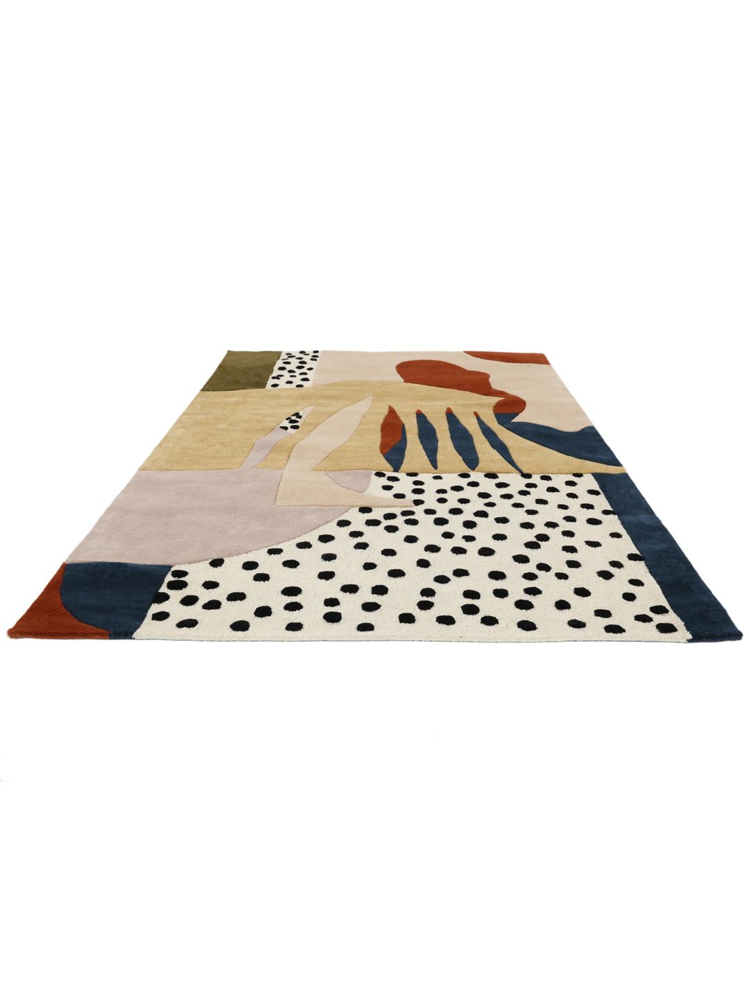Rugvista premium - Don't Leaf Me - Beige / Multicolor 200 x 300 cm Wool ...