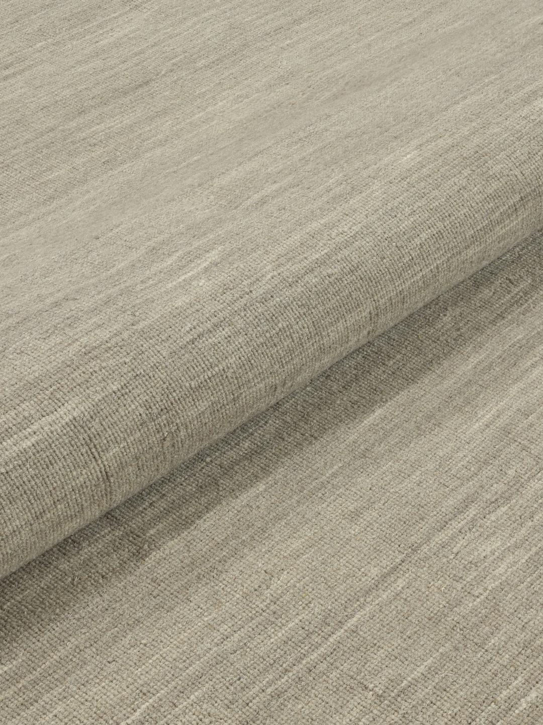 Rugvista core - Handloom flat - Light Grey / Beige, Round Ø 200 cm Wool ...
