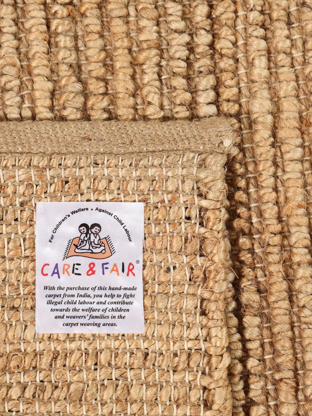 Rugvista core - Jute Ribbed - Beige 200 x 300 cm Jute Rug - Rugvista