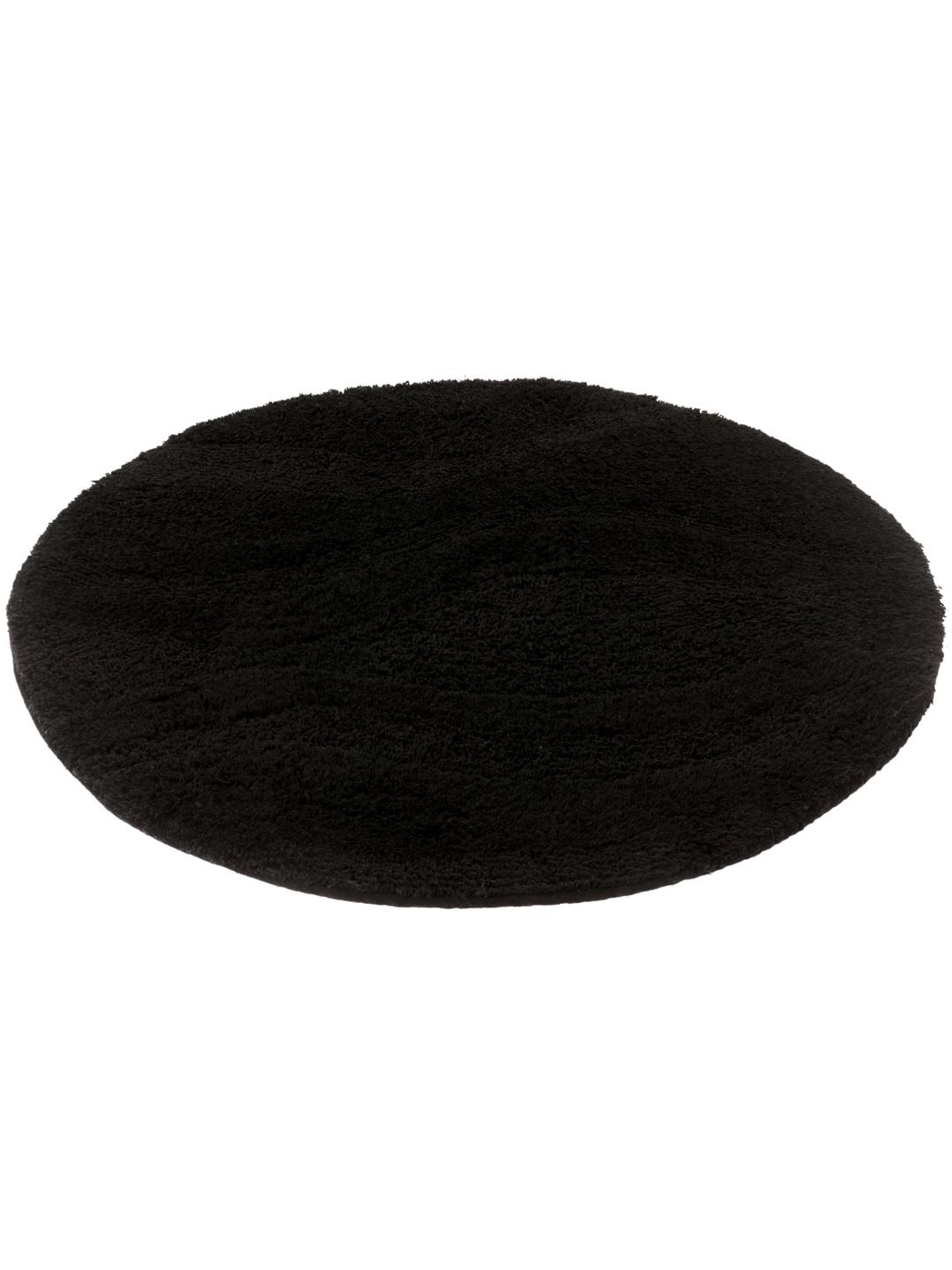 Badematte Schwarz Rund