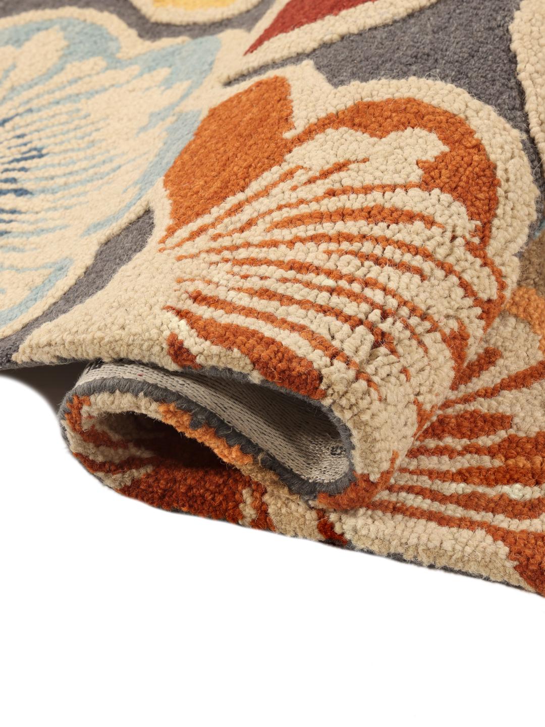 Rugvista premium - Flower Power - Flerfarget 160 x 230 cm Ullteppe ...