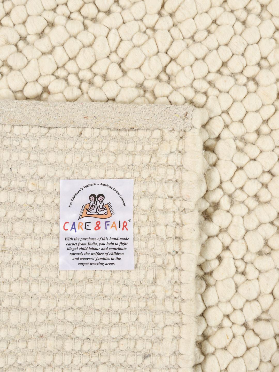 Rugvista premium - Bubbles - Cream White 250 x 250 cm Wool Rug - Rugvista