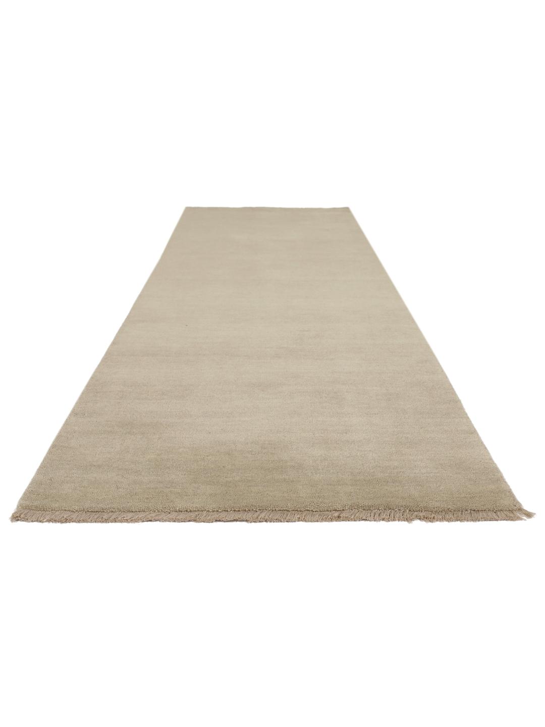 Rugvista premium - Handloom fringes - Greige, Runner 80 x 200 cm Wool ...