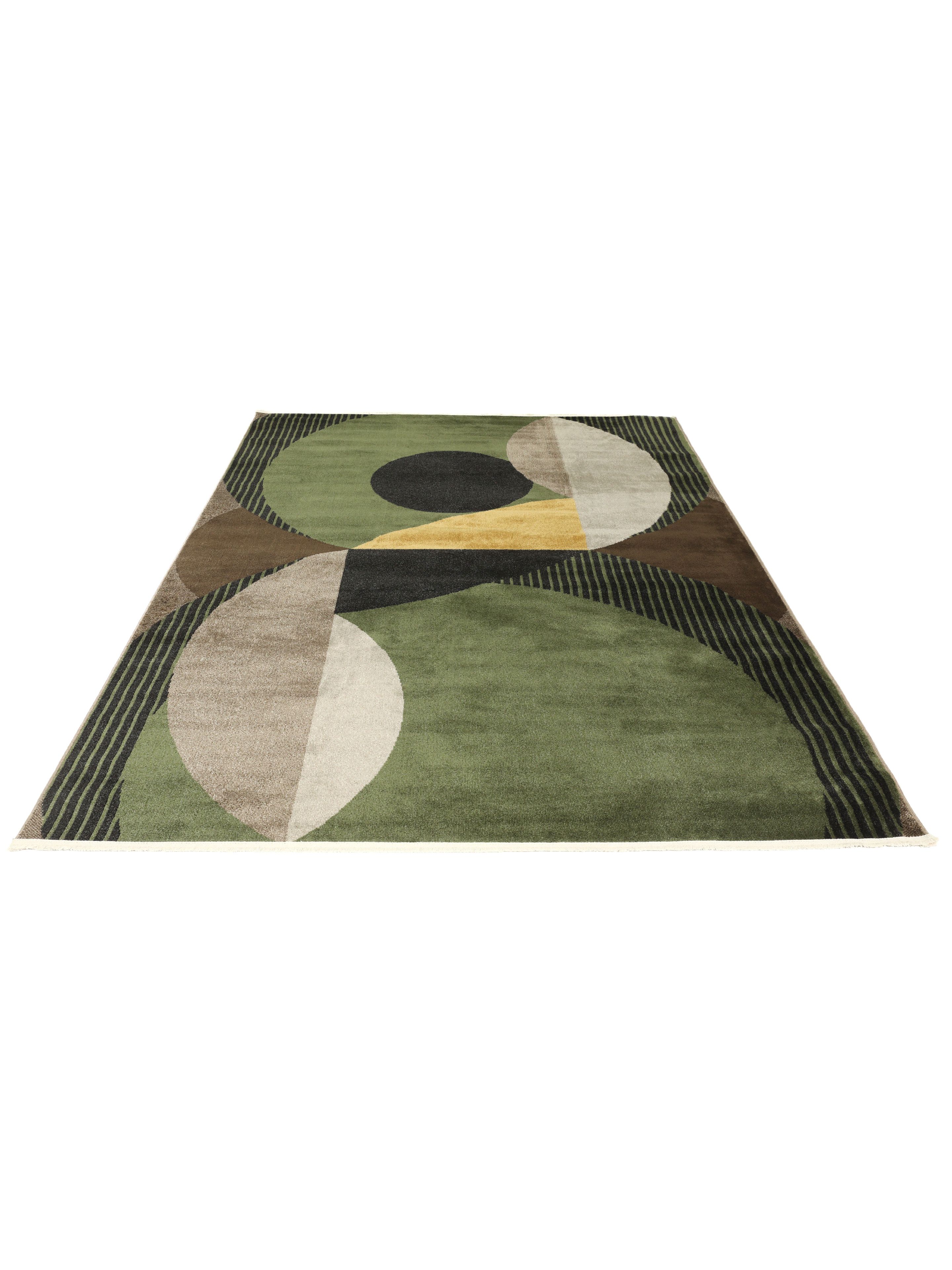 Rugvista Essential - Rondo - Green / Yellow 160 x 230 cm Rug - Rugvista