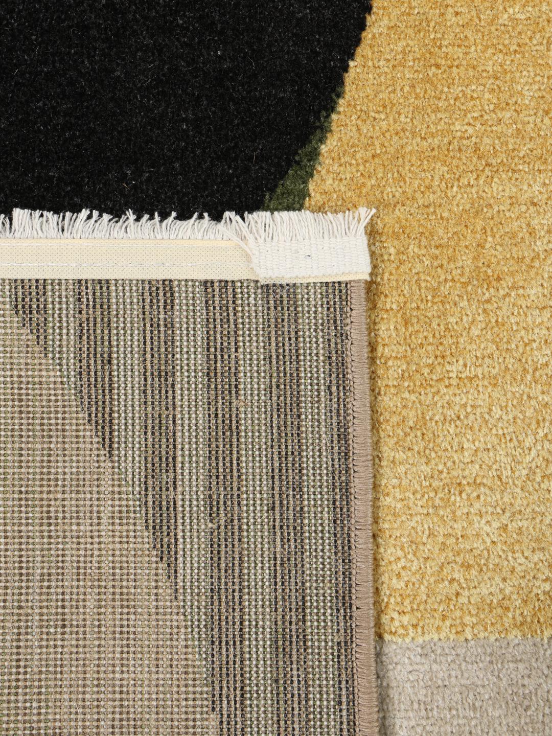 Rugvista essential - Rondo - Groen / Geel 200 x 300 cm Vloerkleed ...