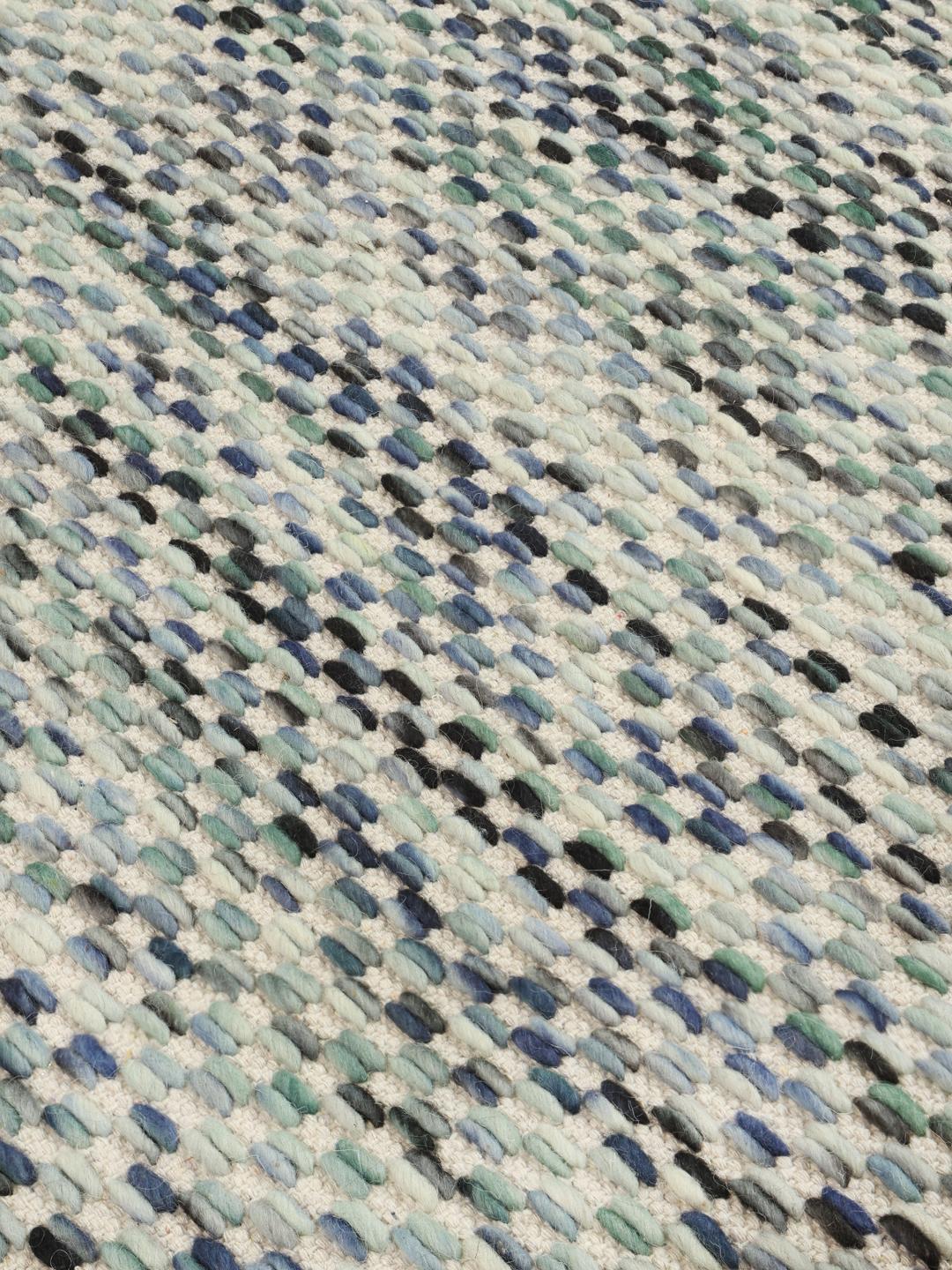 Rugvista core - Pebbles - Grey / Blue 140 x 200 cm Wool Rug - Rugvista