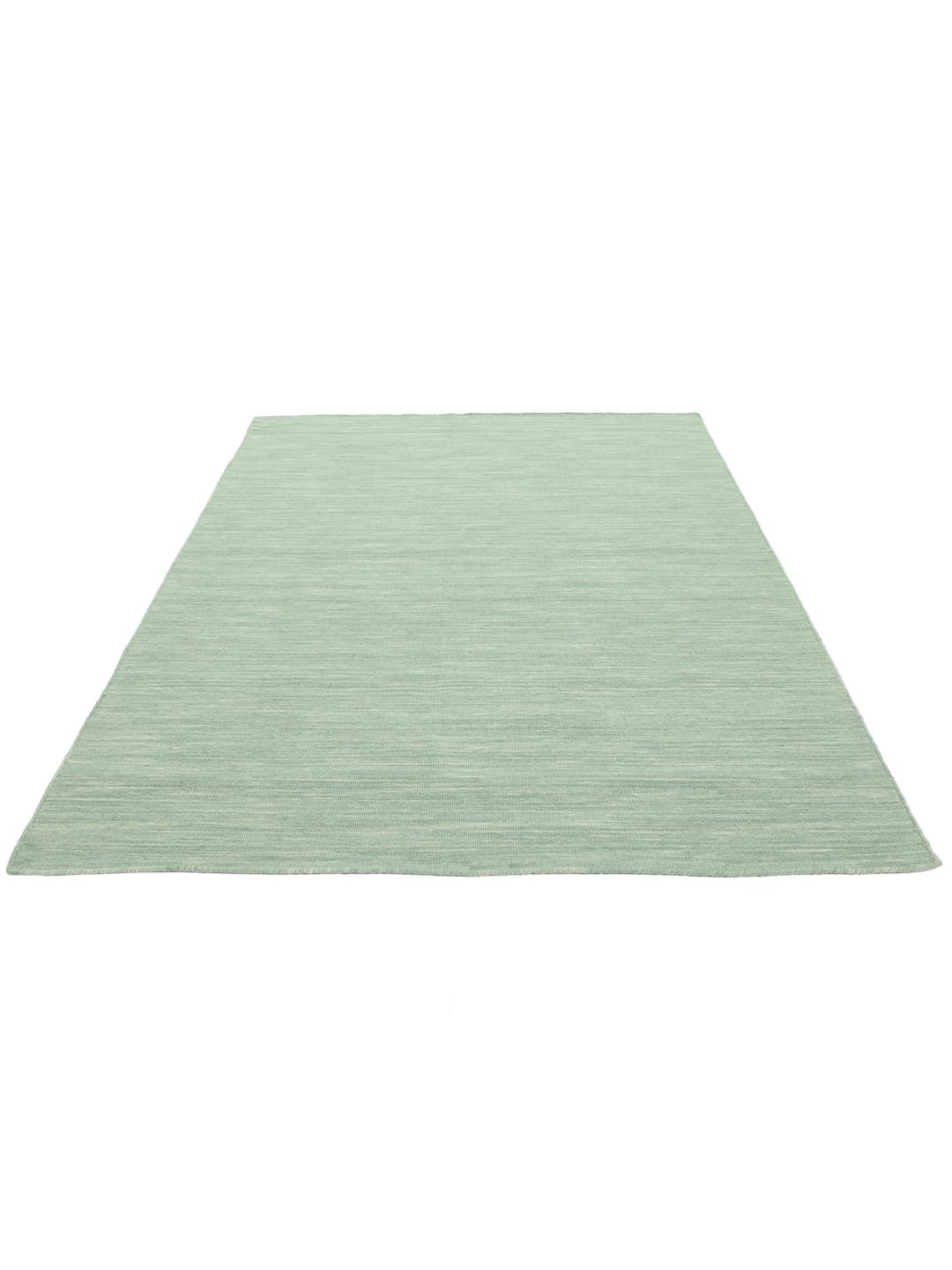 Rugvista core - Kelim loom - Mint Green Wool Rug - Rugvista