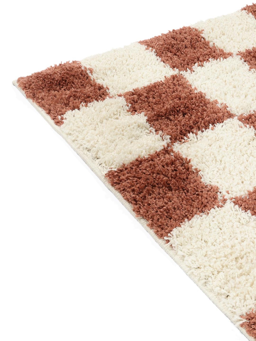 Rugvista essential - Chessie - Rust Red / Off White 200 x 300 cm Rug ...
