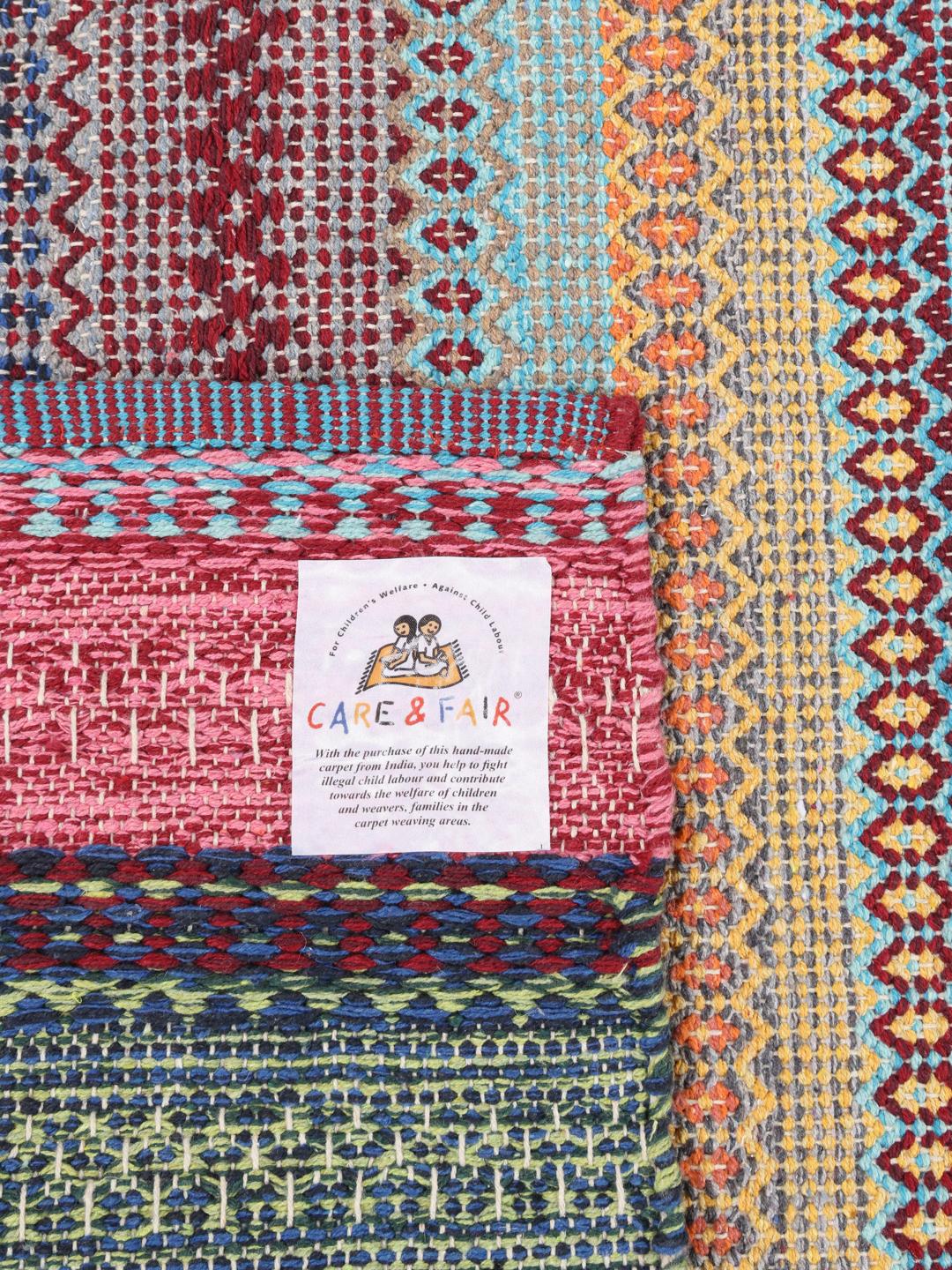 Rugvista core - Wilma - Rosa, Läufer 80 x 250 cm Baumwollteppich - Rugvista