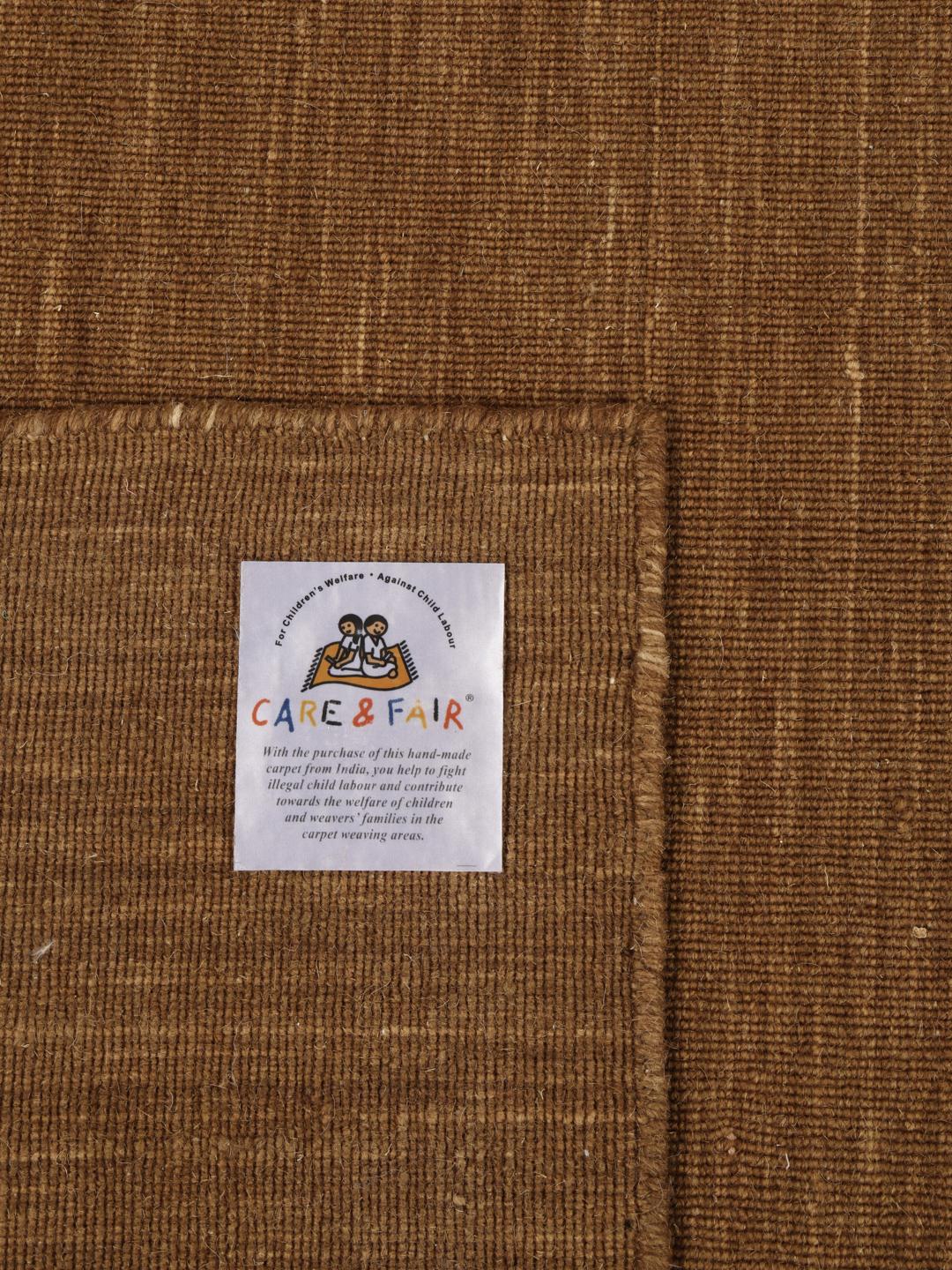 Rugvista core - Handloom flat - Brown 200 x 300 cm Wool Rug - Rugvista