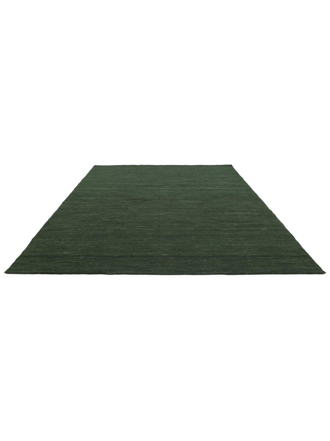 Rugvista core - Handloom flat - Bosgroen 200 x 300 cm Wol Vloerkleed ...