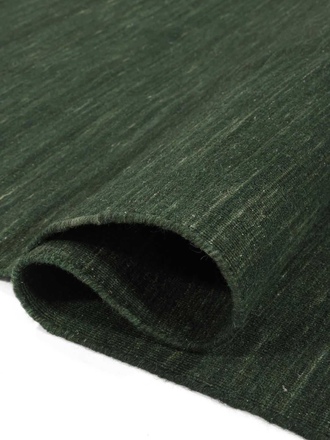 Rugvista core - Handloom flat - Forest Green, Runner 80 x 300 cm Wool ...