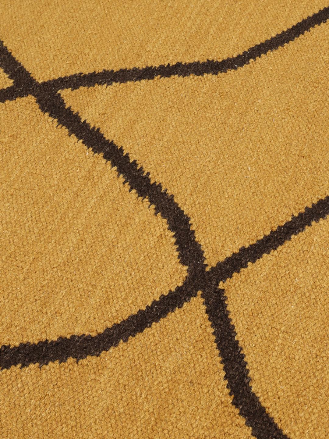 Rugvista core - Medina - Senfgelb / Dunkelbraun, Läufer 80 x 250 cm ...