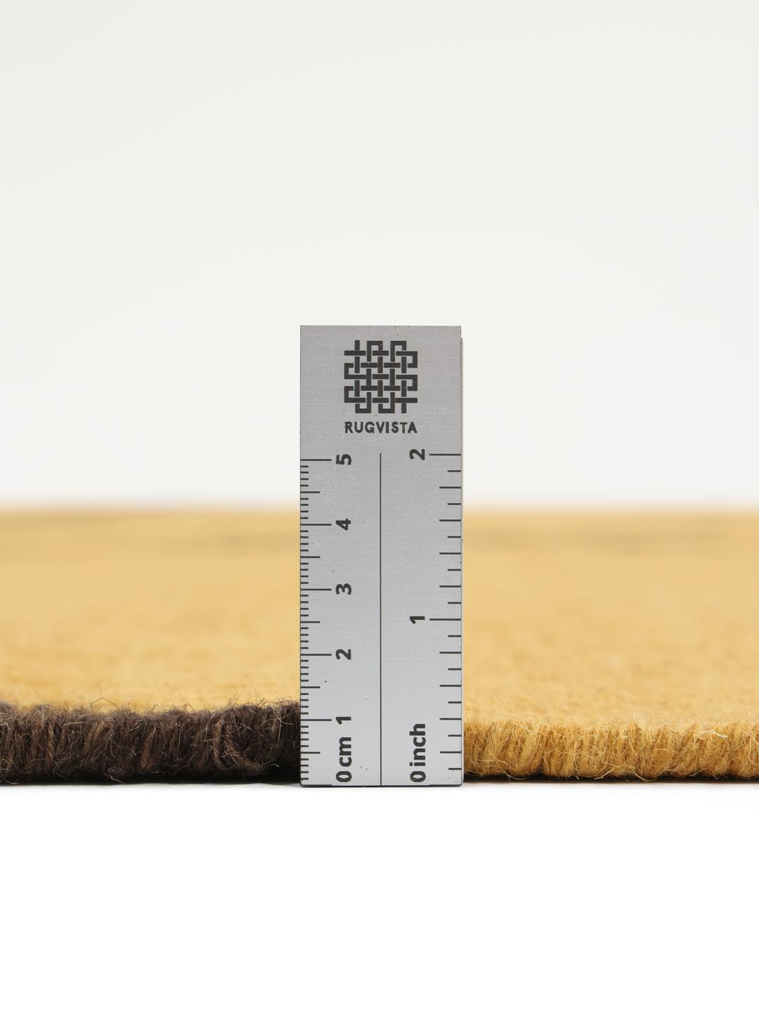 Rugvista core - Medina - Senfgelb / Dunkelbraun, Läufer 80 x 250 cm ...