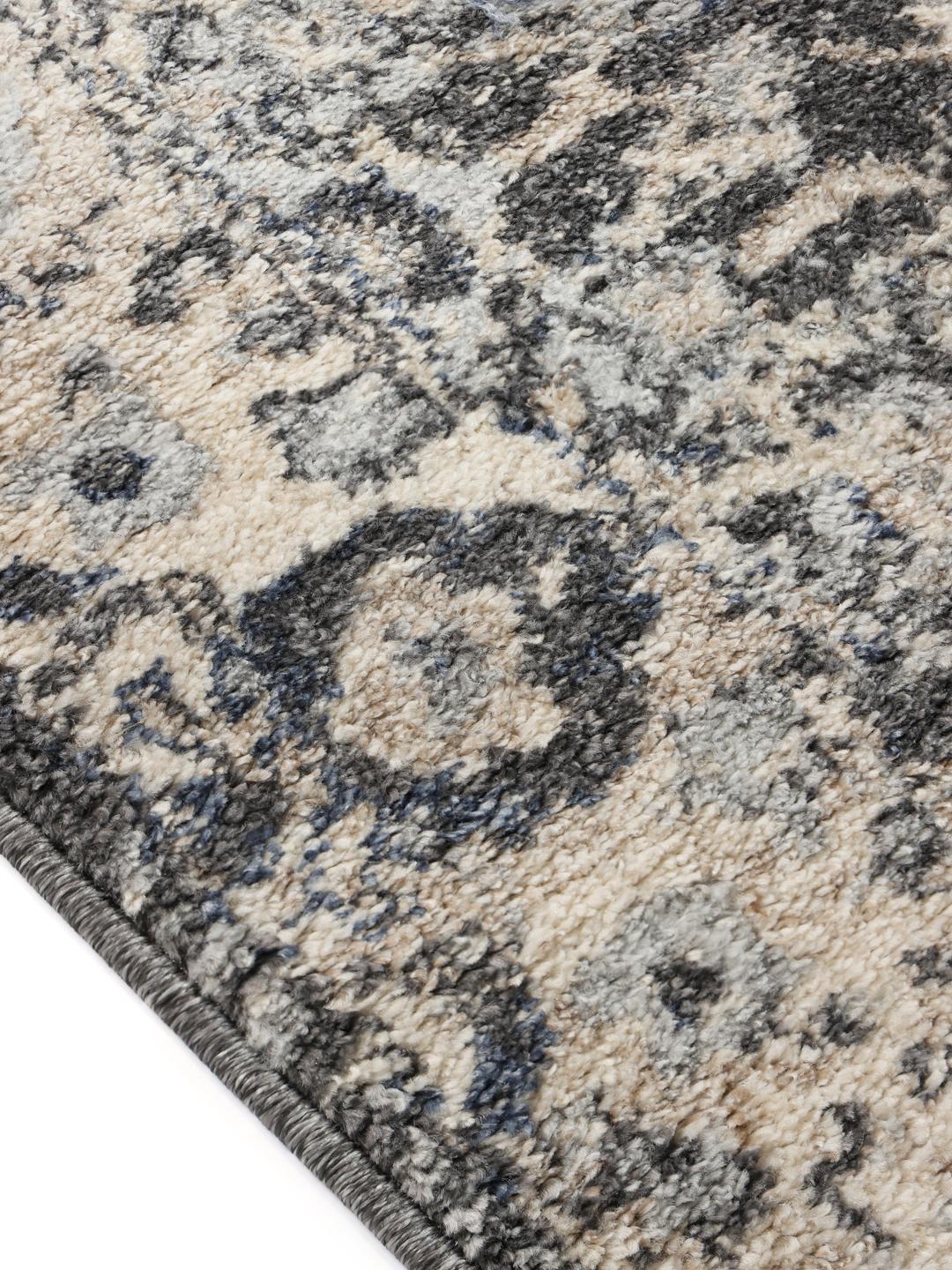 Rugvista essential - Rezia - Grey / Beige, Runner 100 x 250 cm Rug ...