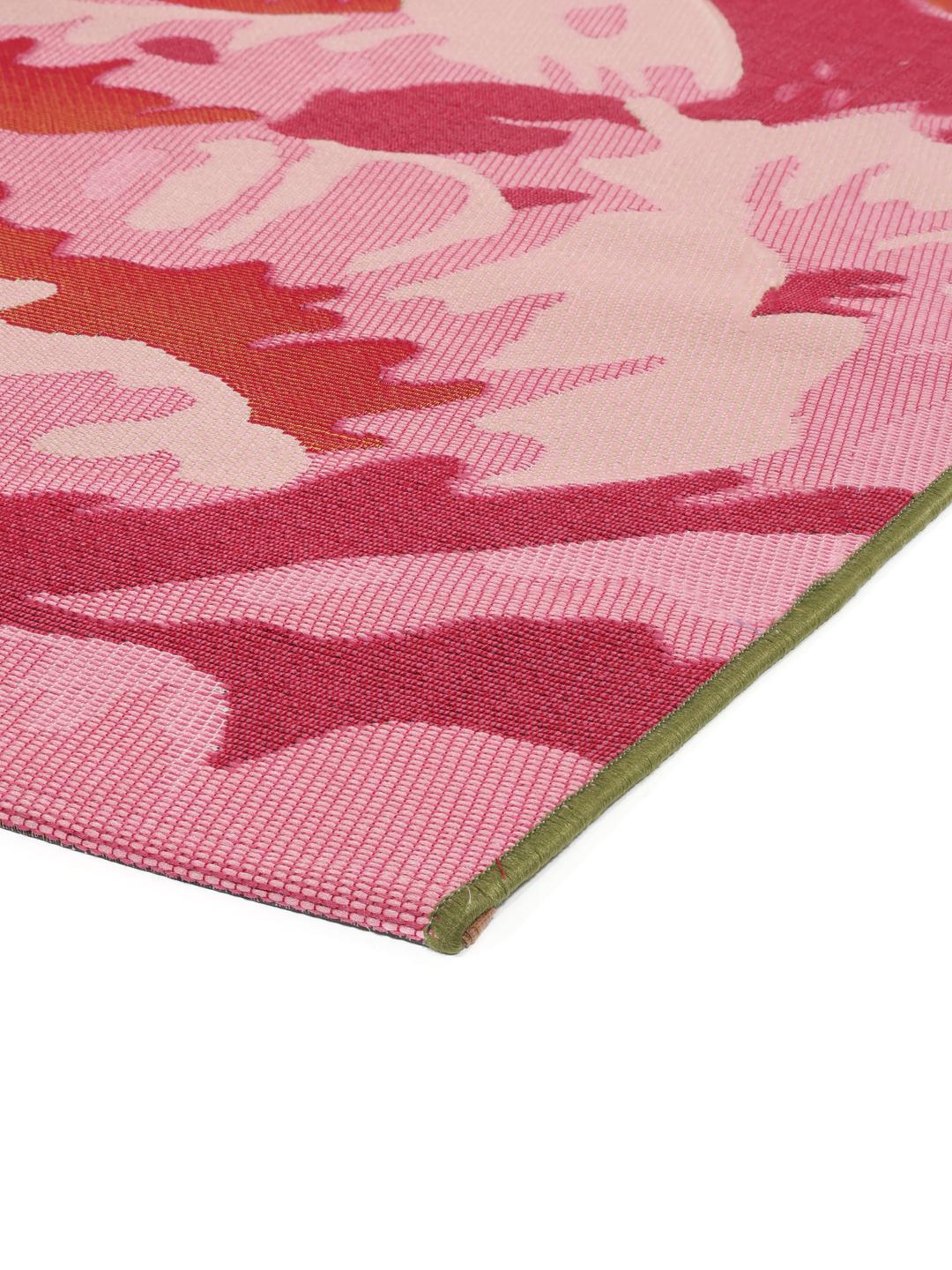 Rugvista essential - Rosabel - Rose / Vert, De passage 100 x 250 cm ...
