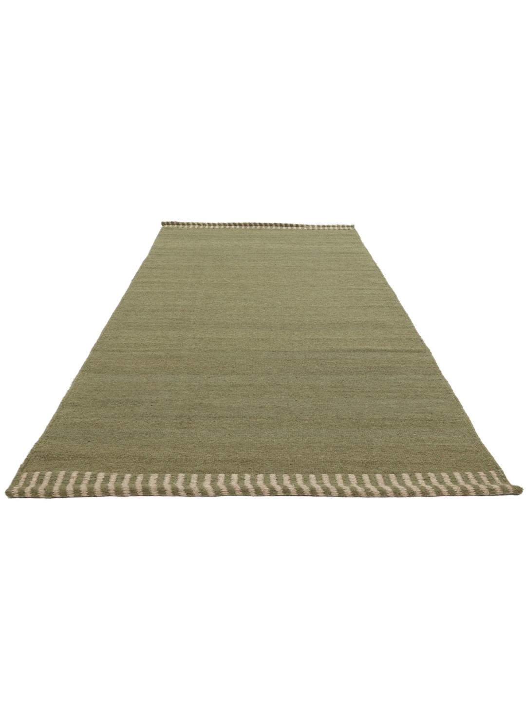 Rugvista core - Visby - Green, Runner 100 x 250 cm Wool Rug - Rugvista