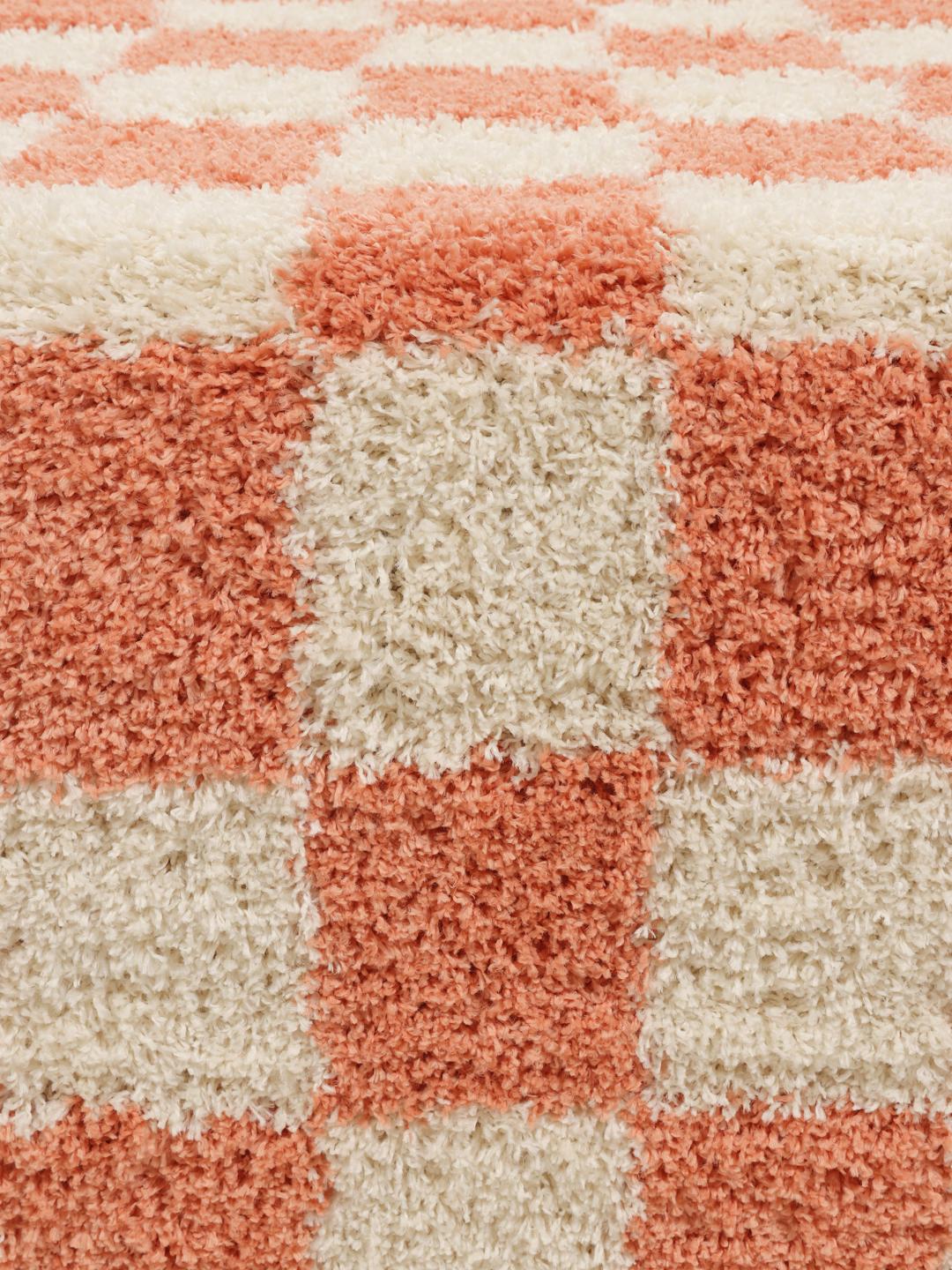 Rugvista essential - Chessie - Coral Red / Off White 140 x 200 cm Rug ...