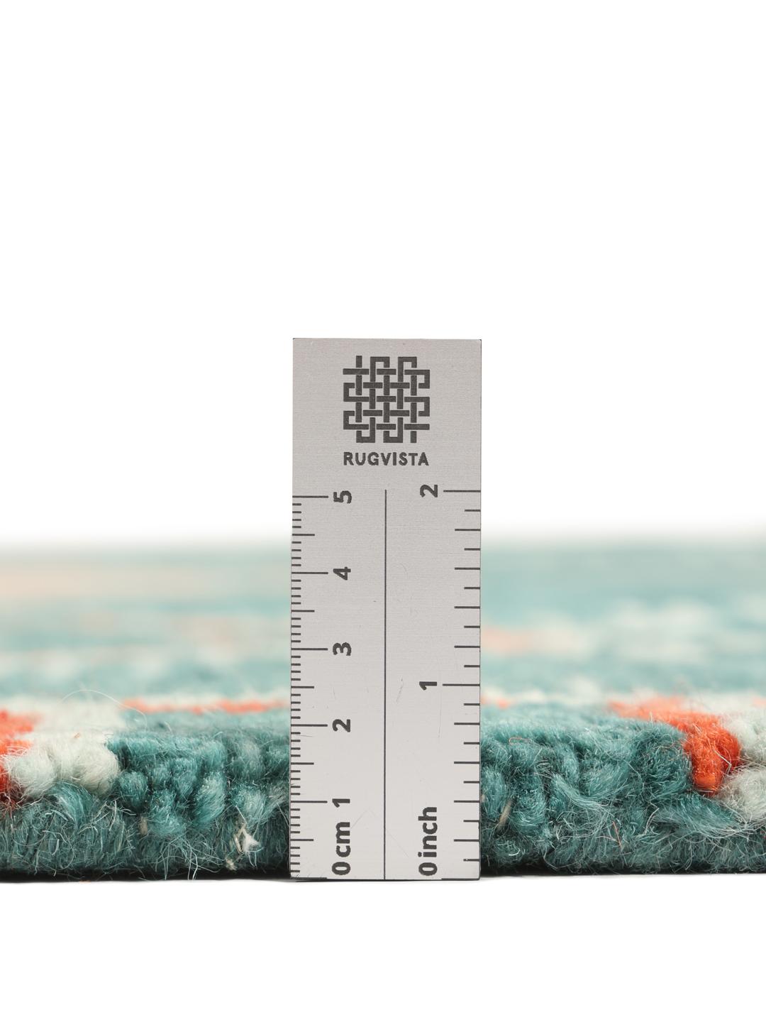 Rugvista premium - Sprinkle - Green / Multicolor 200 x 300 cm Wool Rug ...