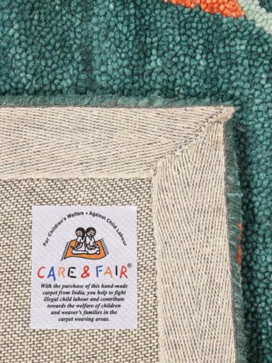 Rugvista premium - Sprinkle - Green / Multicolor 200 x 300 cm Wool Rug ...