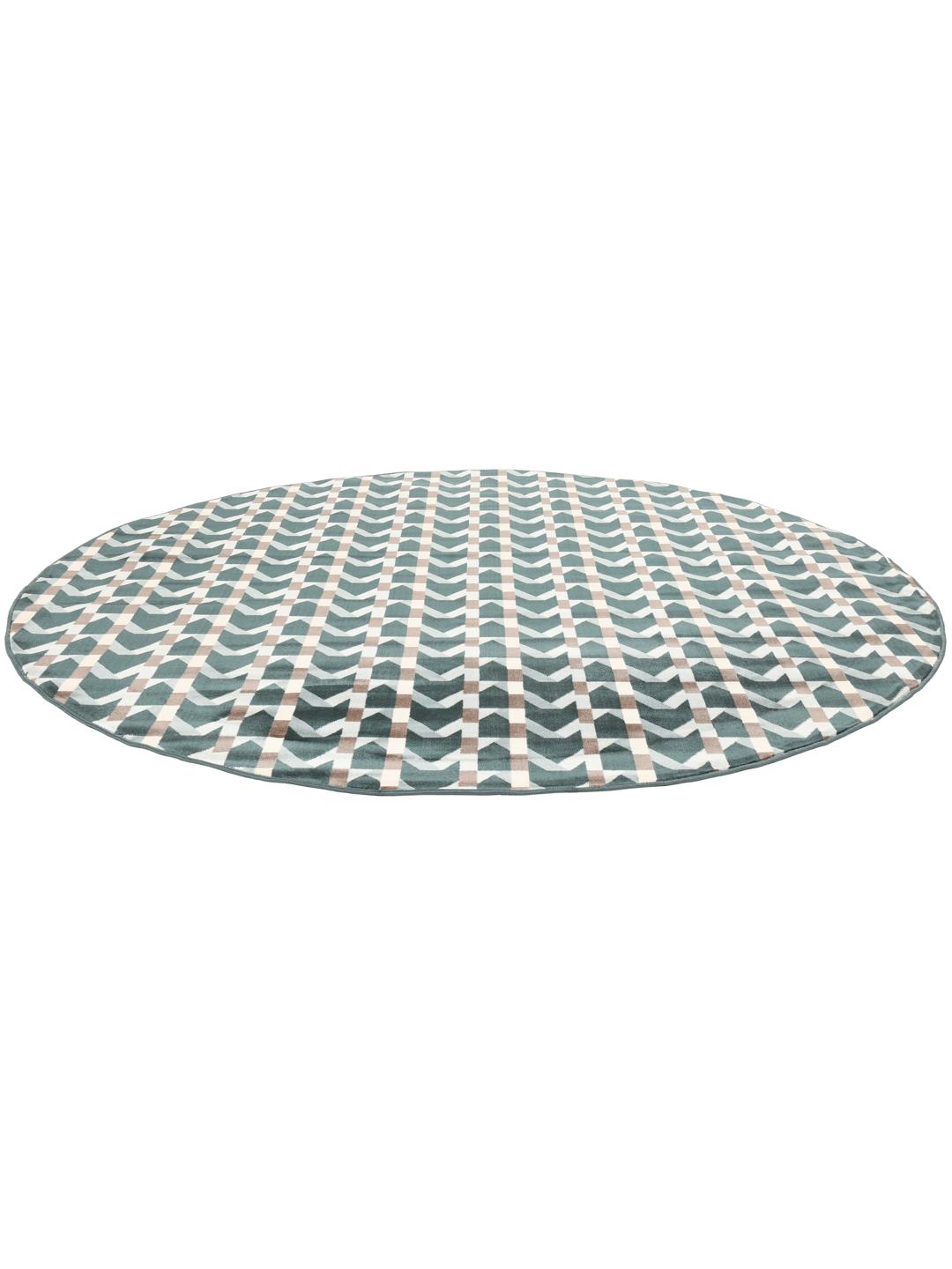 Rugvista core - Pilar - Blå, Rund Ø 200 cm Matta - Rugvista